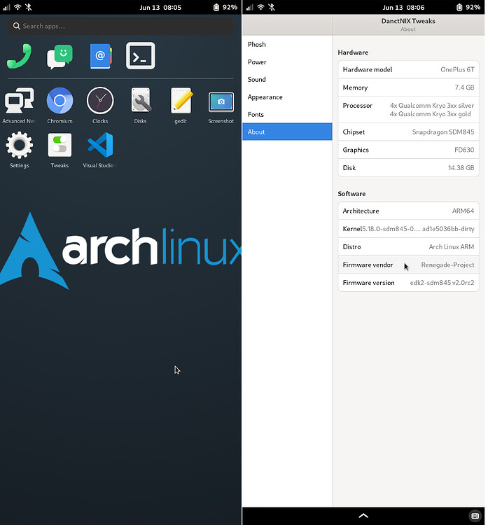 在骁龙（835 845 855等）设备通过UEFI运行Archlinux - Linux - Renegade Project